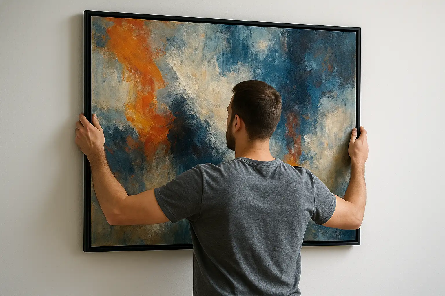 Ophængning af store malerier - Komplet Gør-Det-Selv Guide - (DIY i 2025)